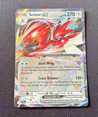 Scizor ex - 111/162 - Pokemon Temporal Forces Ultra Rare Card | eBay