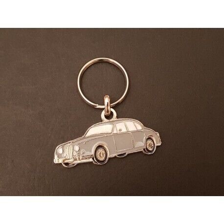 Jaguar Mark 2, 240, 340, 3.8 Sedan profile key ring. Daimler 2.5 V8 250 ...
