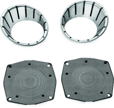 Kuryakyn LED Speaker Bezels for Harley Touring Models * Chrome Finish ...