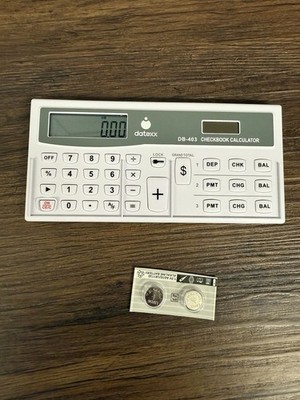 Radio Shack Datexx Checkbook Calculator DB-403 | eBay