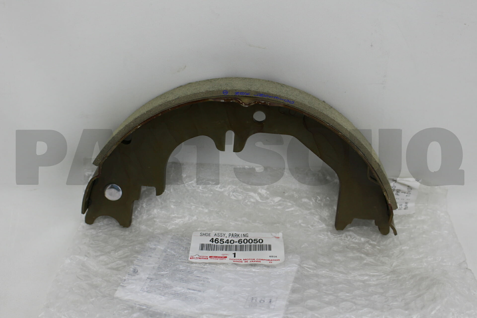 4654060050 Genuine Toyota SHOE ASSY, PARKING BRAKE, RH OR CENTER NO.1 ...