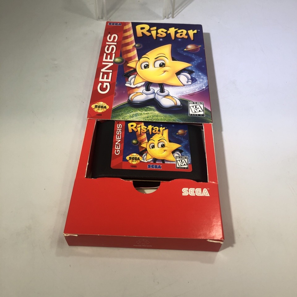 Ristar (Sega Genesis, 1995) Complete Clean W/Box, Inserts, & Game ...