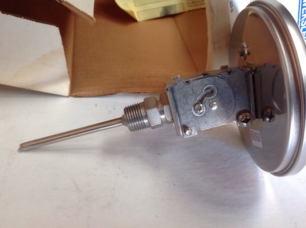 Weksler 5" Bimetal Thermometer AF0444FGX, 0/150F, 1/2" NPT-4"Stem NOS ...