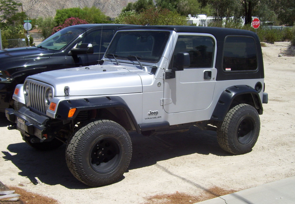 6" Wide Pocket Style Fender Flares Kit for 1997-2006 Jeep Wrangler TJ ...