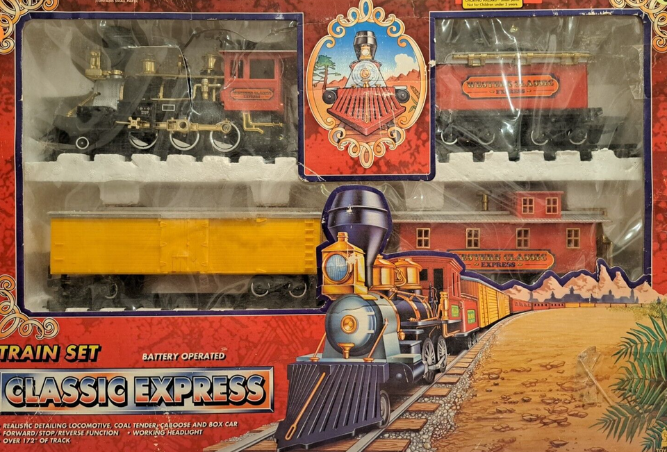 Toy State Train Set Classic Express Battery Operated 1994 Vintage No ...