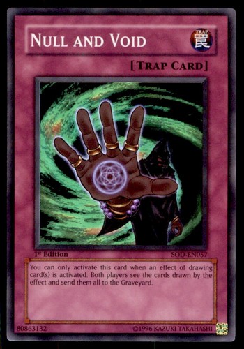 Yu-Gi-Oh! 1st Edition Null And Void #SOD-EN057 Near Mint | eBay