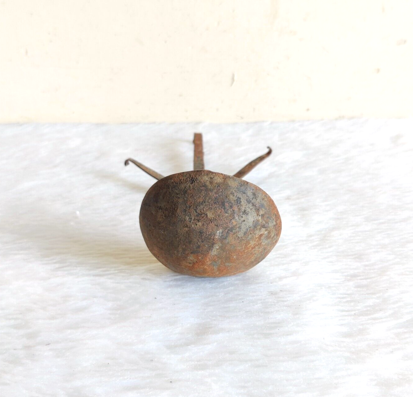 19c Vintage Primitive Handmade Iron Hanging Oil Lamp Decorative ...
