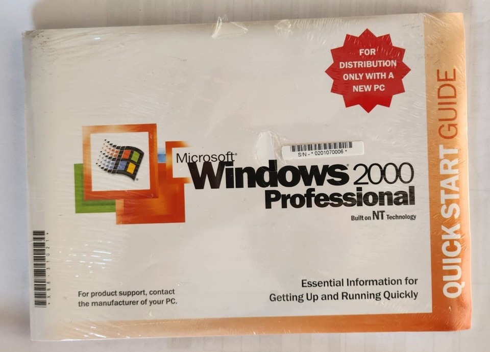 Microsoft Windows 2000 Professional Pro 1-2CPU - NEW! | eBay