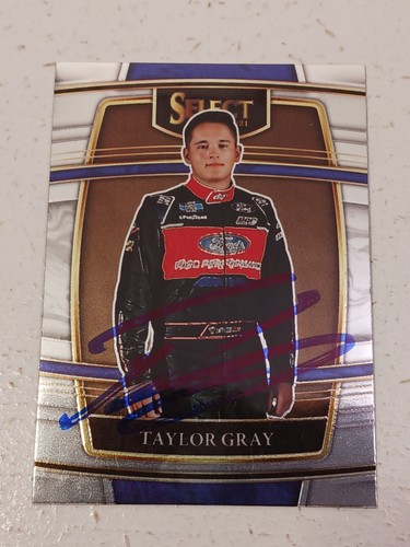 Taylor Gray NASCAR 2022 Panini Select Racing Autograph Card #10 READ ...