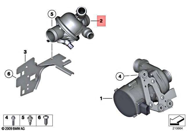 Genuine BMW F25 SUV Engine Coolant Thermostat Housing OEM 11537586783 ...