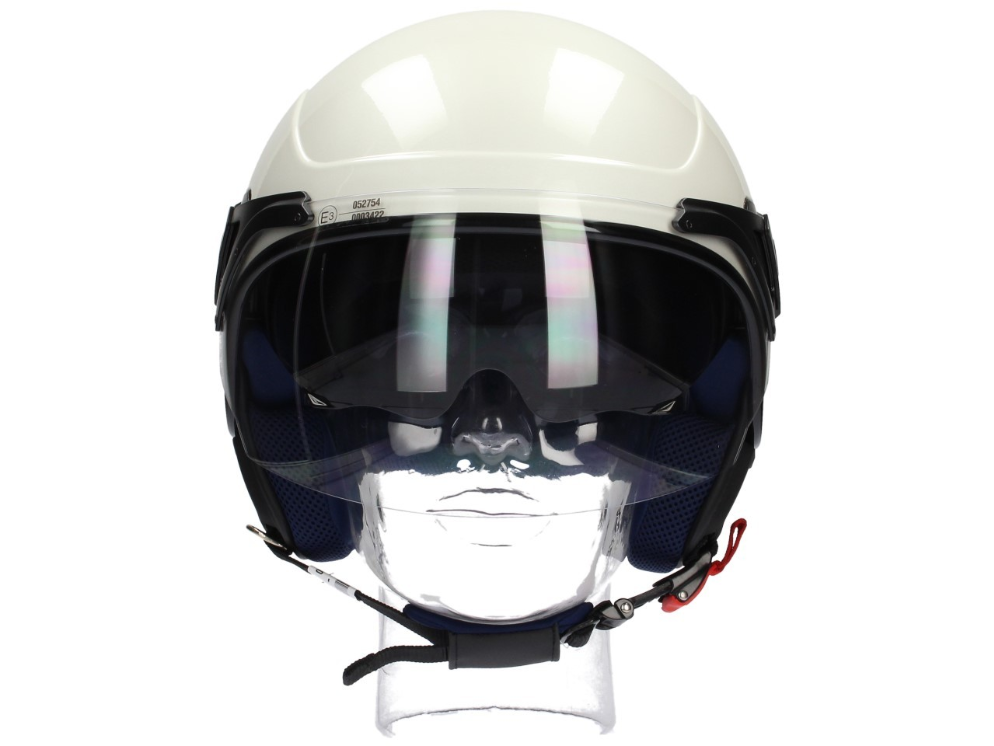 Piaggio PJ Jet Helmet White Pearl Open Face Motorcycle Crash Helmet NEW ...