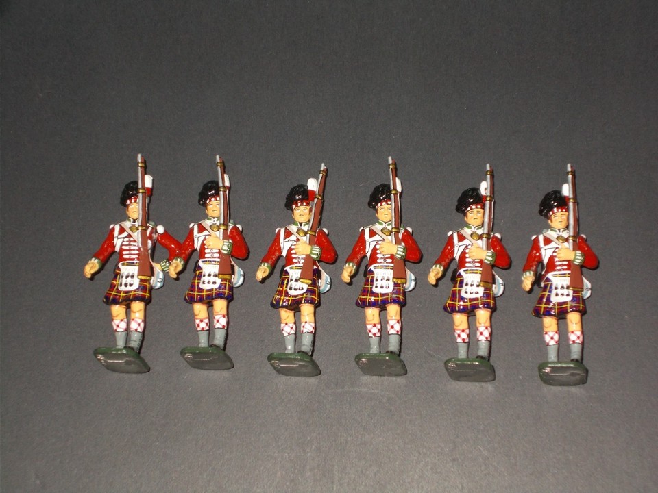 King and Country Age of Napoleon Glossy Set Of 6 British Highlander Toy ...