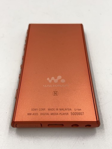 SONY NW-A105 16GB Orange Hi-Res Walkman Android Portable Music Player ...