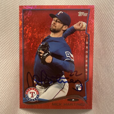 2014 Topps Update Signed Auto Red Foil #US-304 Nick Martinez RC SP ...