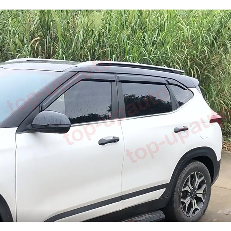 For Kia Seltos 2020-2022 black Door Window Visor Vent Shades Sun Rain ...