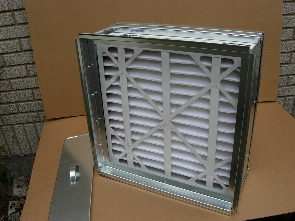 HVAC.Return air filter rack plenum,collar 16" diameter,fit filter 20"x ...