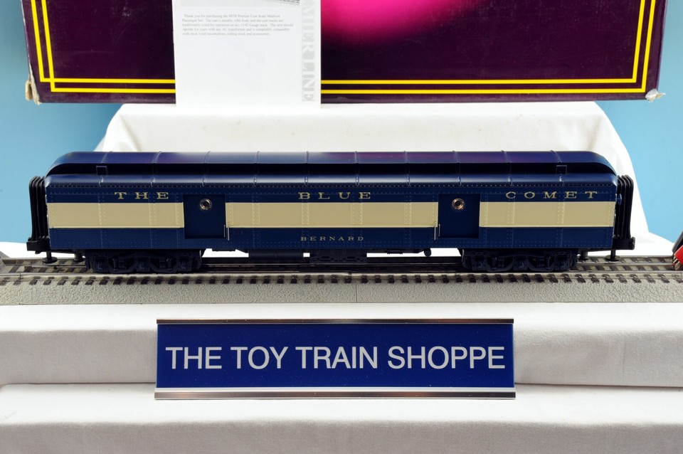 MTH PREMIER 20-4021 JERSEY CENTRAL BLUE COMET 5-CAR MADISON PASSENGER ...