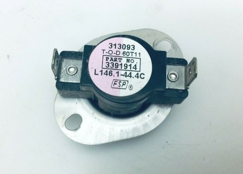 Whirlpool Electric Dryer Model GEW9200LL2 High Limit Thermostat 3391914 ...