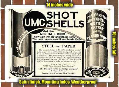 Metal Sign - 1909 UMC Shot Shells- 10x14 inches | eBay