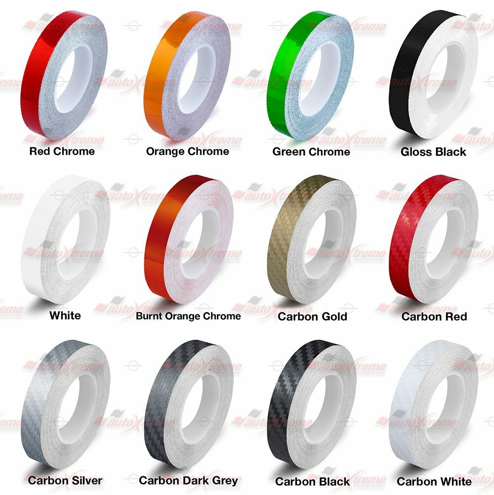 SILVER CHROME 3mm 1/8" Roll Pin Stripe PinStriping Line Tape Vinyl Car ...