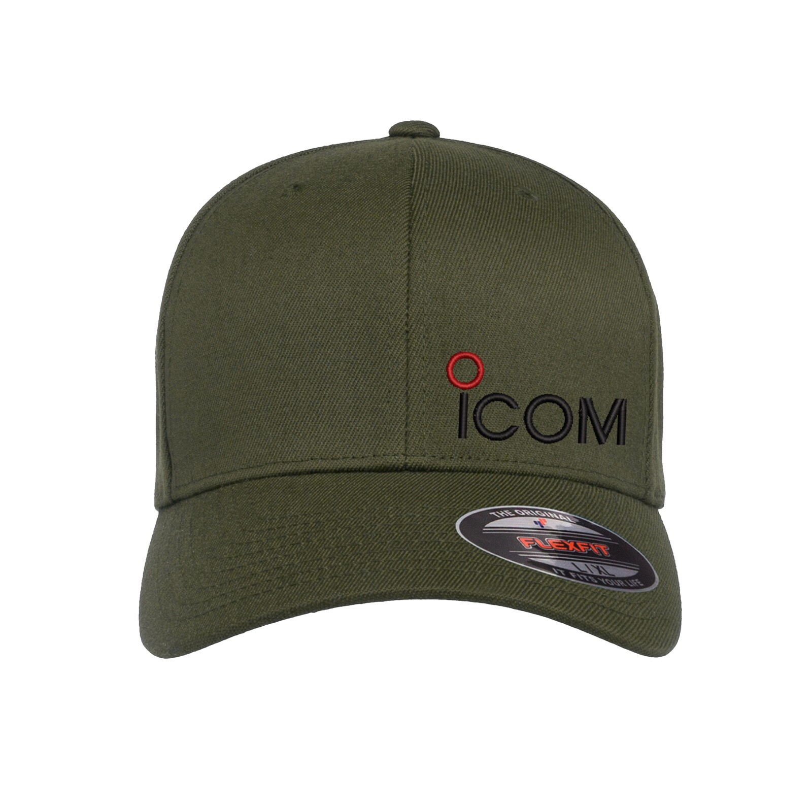 iCOM Ham Radio Logo Embroidered Flexfit Fitted Ball Cap | eBay