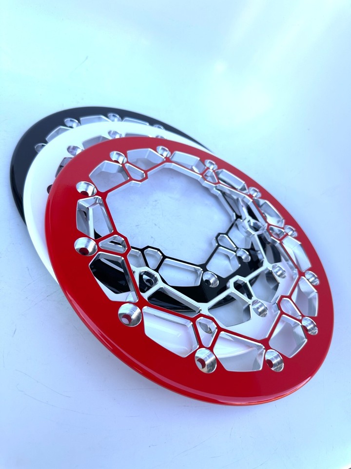 Alba Racing Billet Crusher 8" Atv Beadlock Rings fit DWT Goldspeed Boss ...