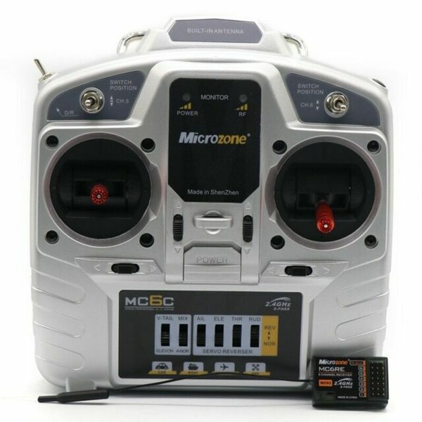Microzone Mc6c 2.4g 6ch Controller Transmitter Receiver Radio System ...