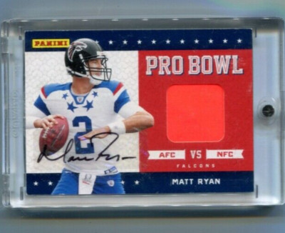 2011 Panini - MATT RYAN - Autograph Pro Bowl Game Used Pylon - FALCONS ...