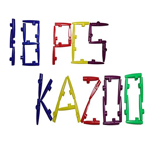 Crystaljun 20Pcs Plastic Kazoos With 20Pcs Kazoo Flute Diaphragms,Multi ...