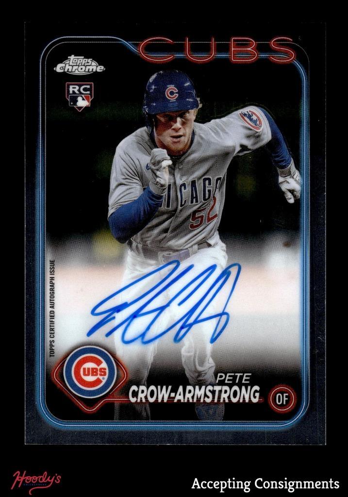 2024 Topps Chrome Rookie Autographs Pete Crow-Armstrong RC ROOKIE AUTO ...