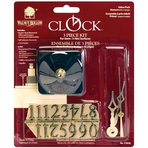Walnut Hollow Clock Kit 1/4" 3pc for sale online | eBay