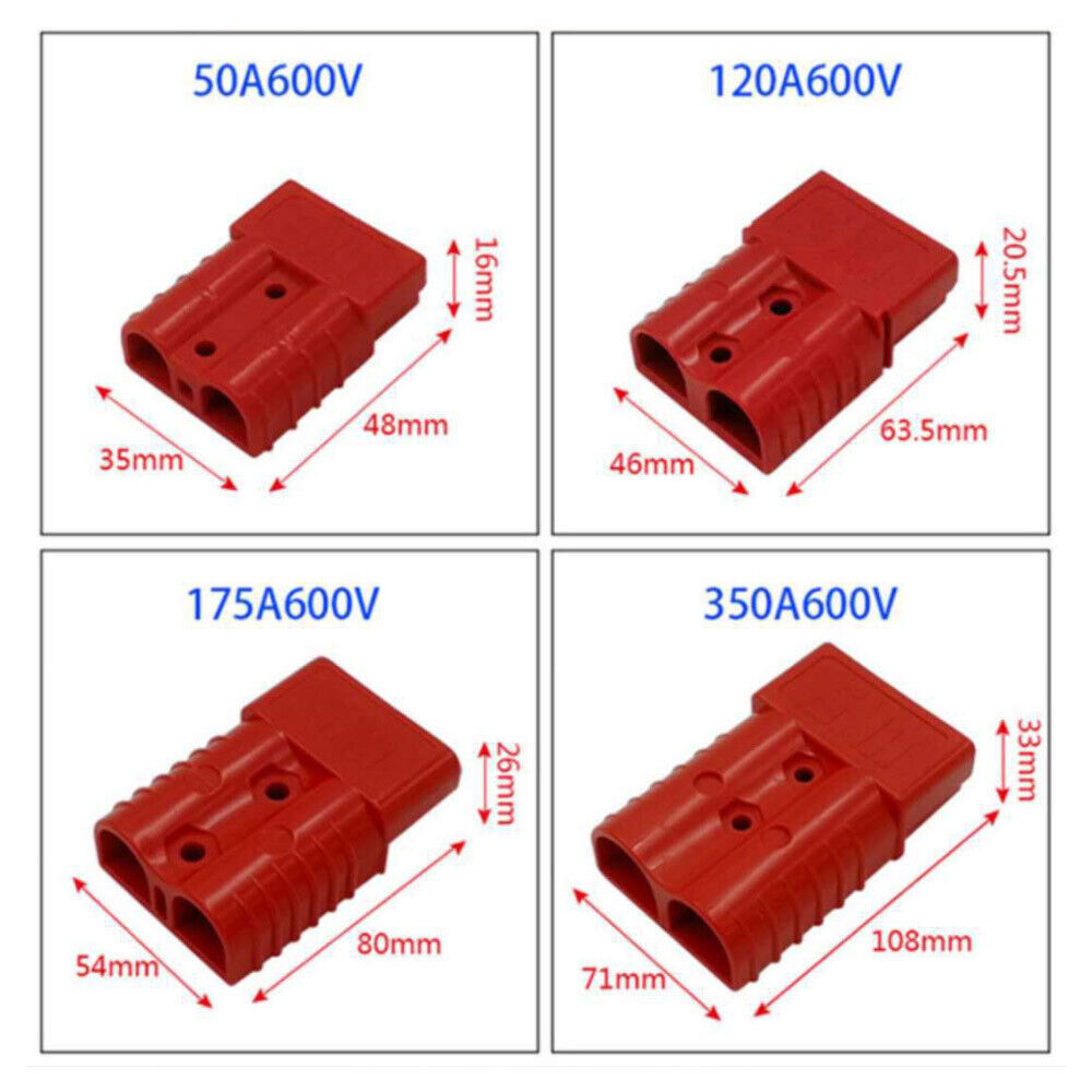 50A/175A/350A Plug Connect Disconnect Winch Trailer Battery Quick ...