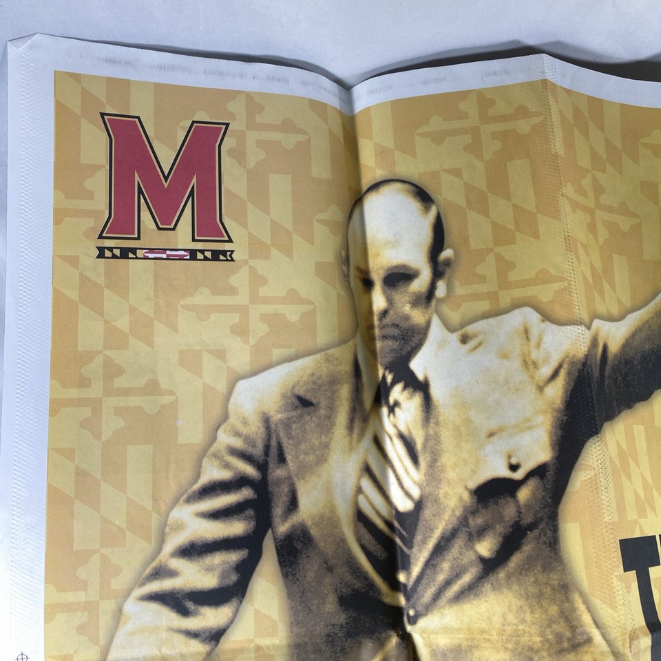 Maryland Terrapins Basketball Newspaper Poster Lefty Driesell Terps ...