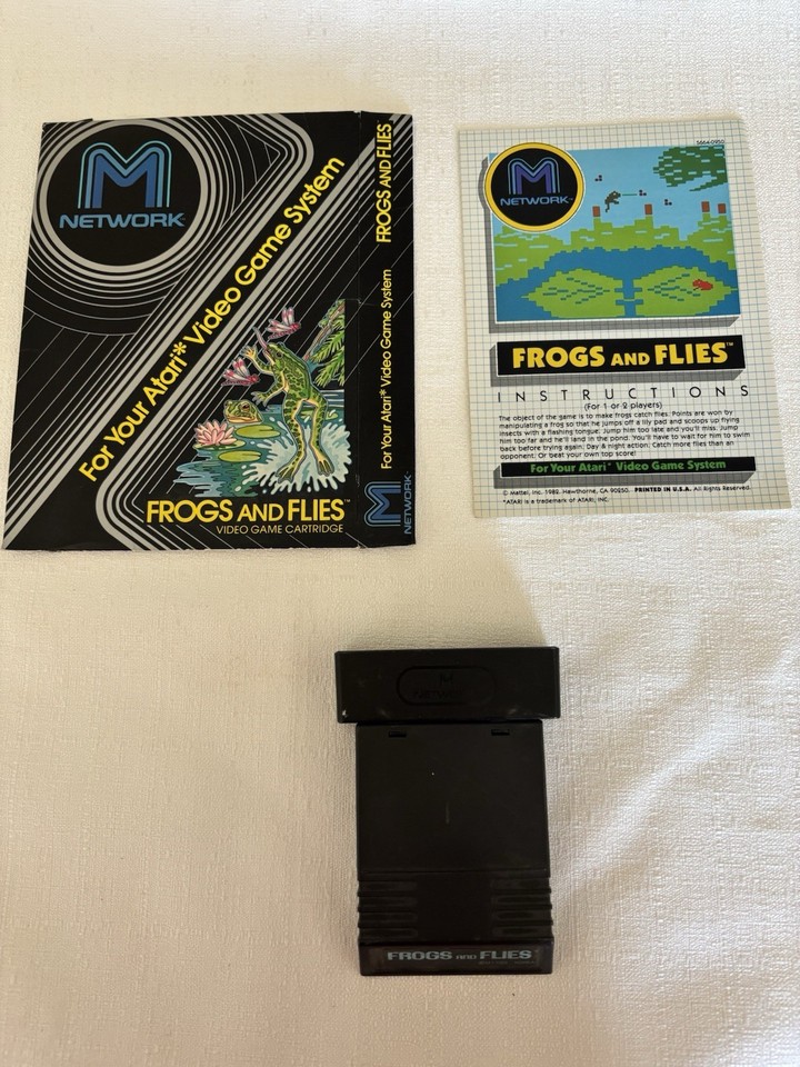 Atari 2600 3Game Bundle! PAC-Man CB Lock N Chase CIB Frogs And flies ...