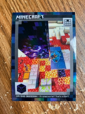 2024 Panini Minecraft Crying Obsidian 1/1 Black Prizm Optichrome #164 ...