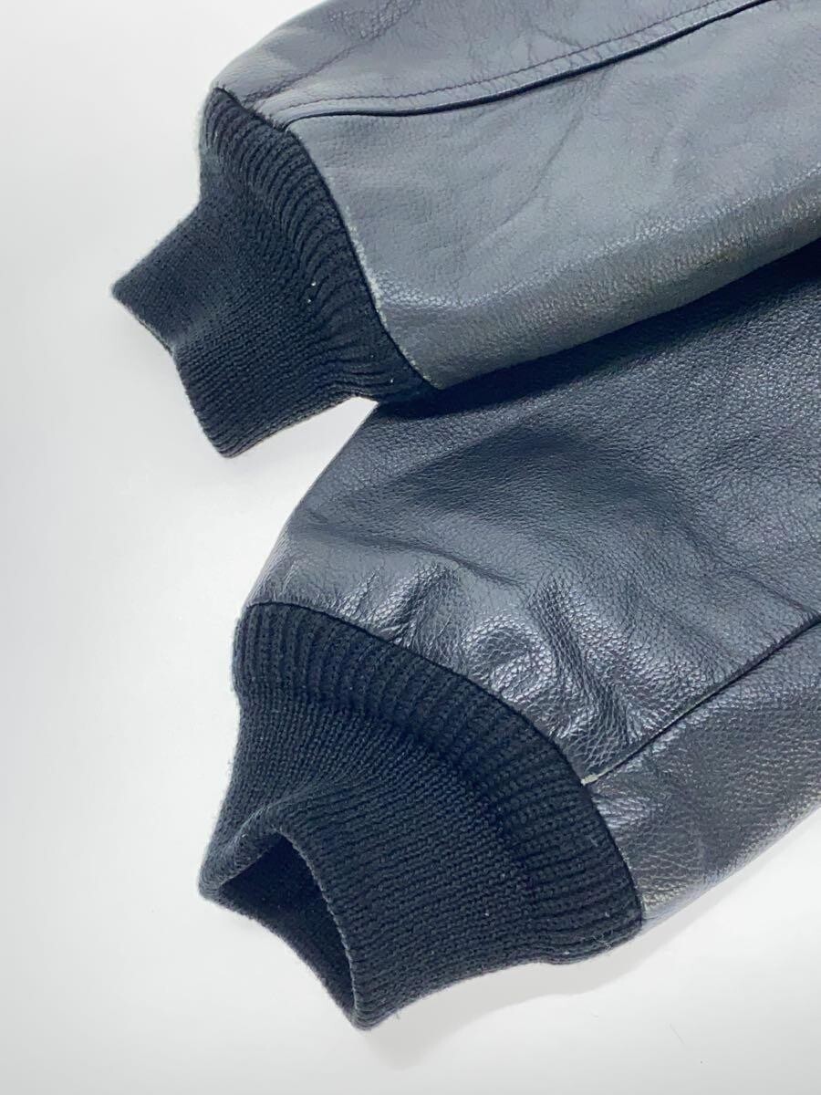 Dehen Wool Varsity Jacket Cheer Power Black Made in U… - Gem