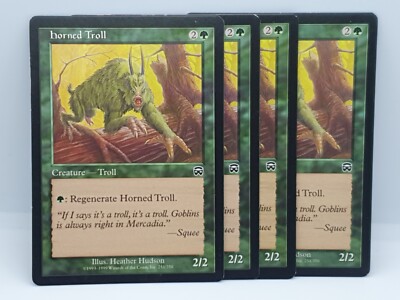 4x Horned Troll MERCADIAN MASQUES 1999 MtG Magic The Gathering | eBay