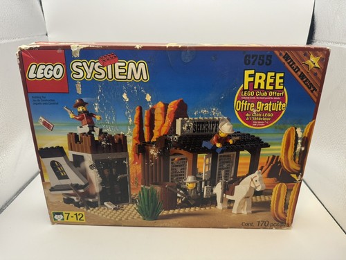 Rare - Vintage - 6755 Sheriff's Lock-Up Wild West 1996 Lego NEW Seal ...