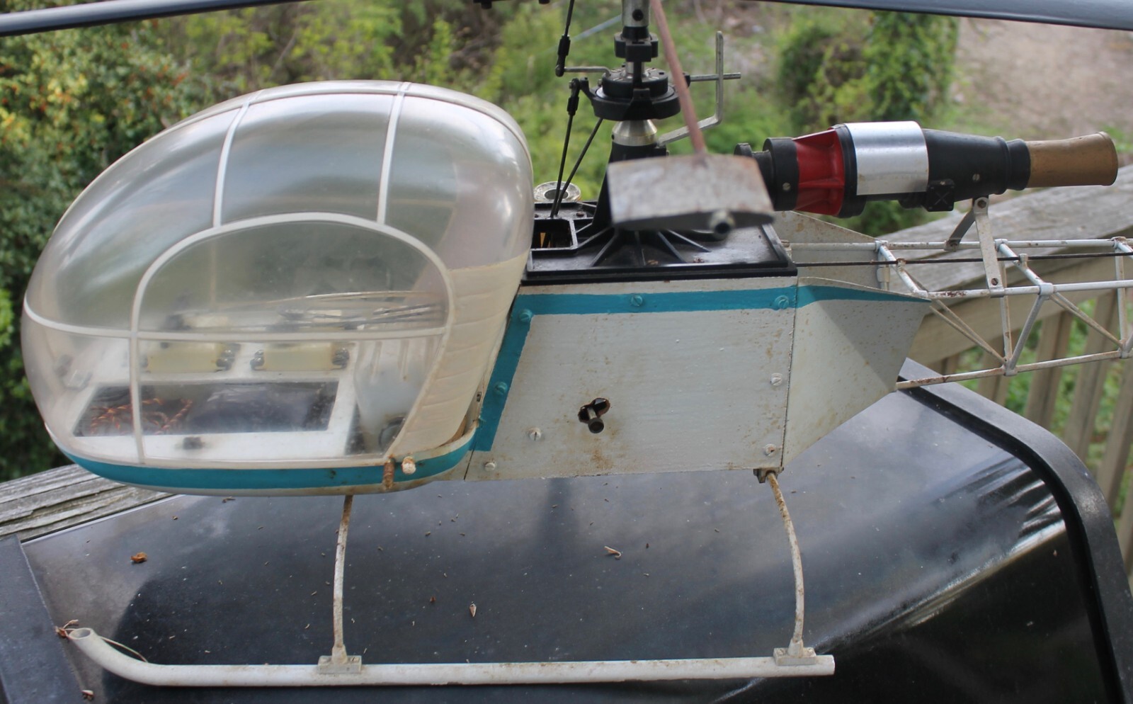 VINTAGE 1970'S KAVAN ALOUETTE II HELICOPTER RC NITRO GAS ENGINE | eBay
