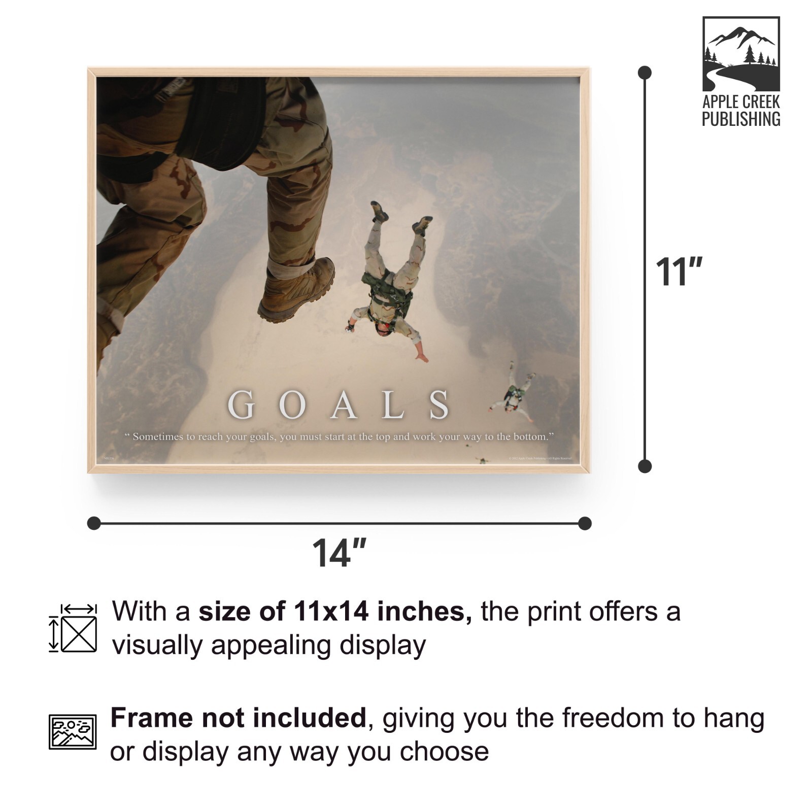 Military Motivational Poster Print Navy Seals Army Airborne Paratrooper ...