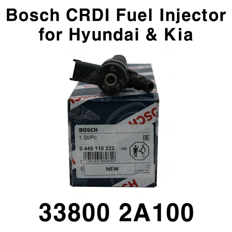 NEW Bosch CRDI Diesel Fuel Injector 33800 2A100 1p for Hyundai Avante ...