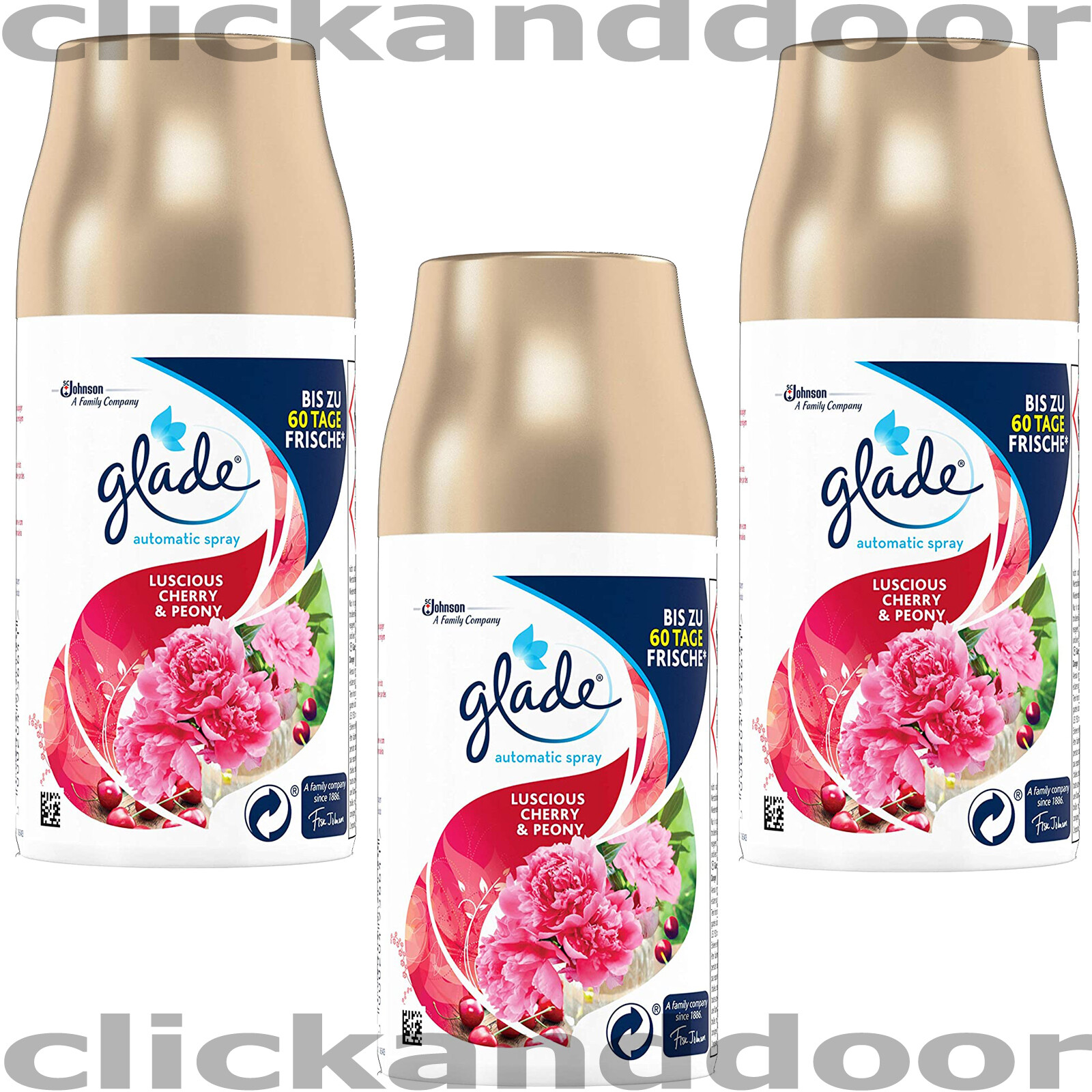 3 x Glade automatic spray refill air freshener refills 269 ml choose ...