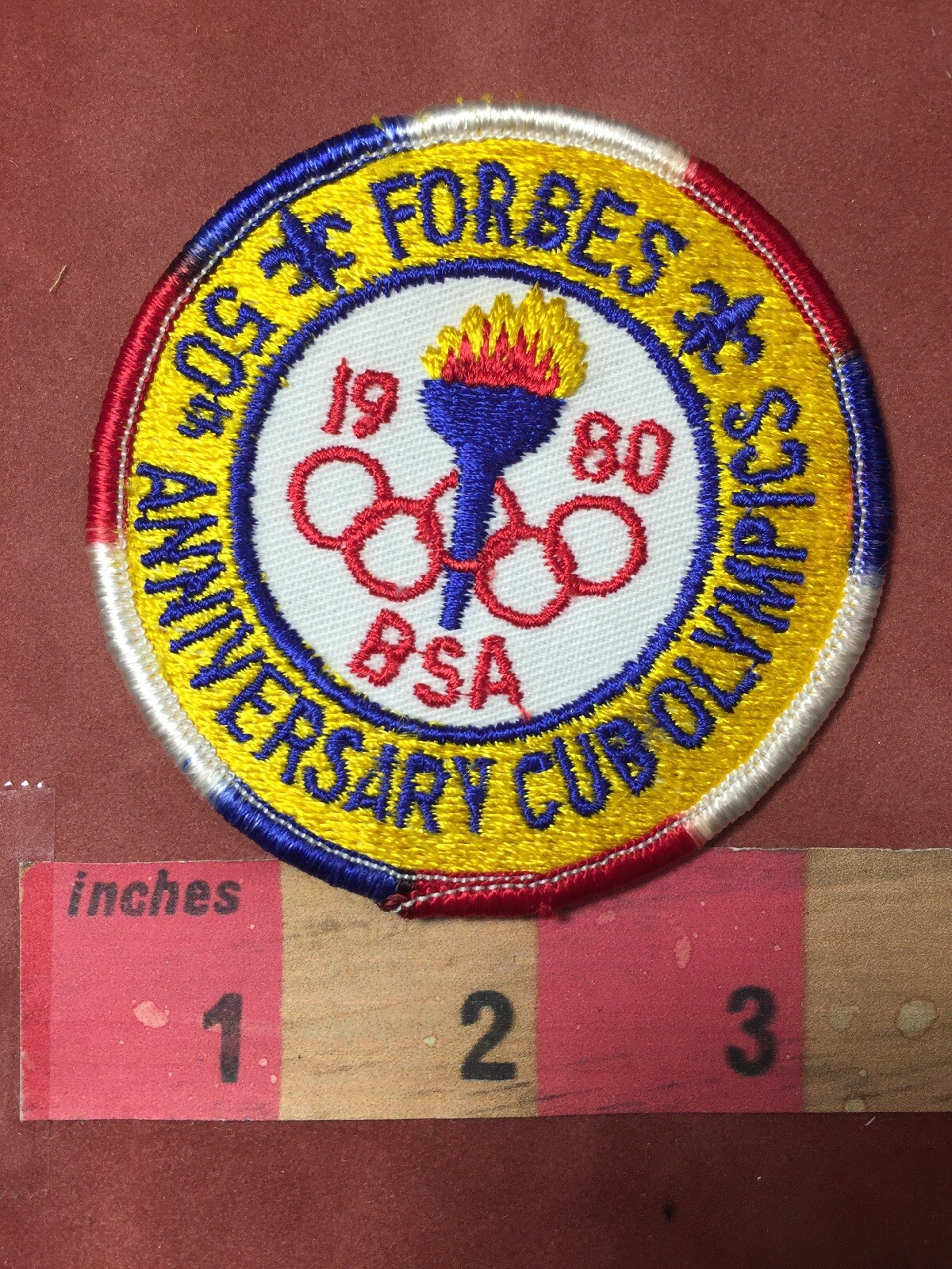 Vtg Boy Scouts Patch 1980 FORBES 50th ANNIVERSARY CUB OLYMPICS S70U | eBay