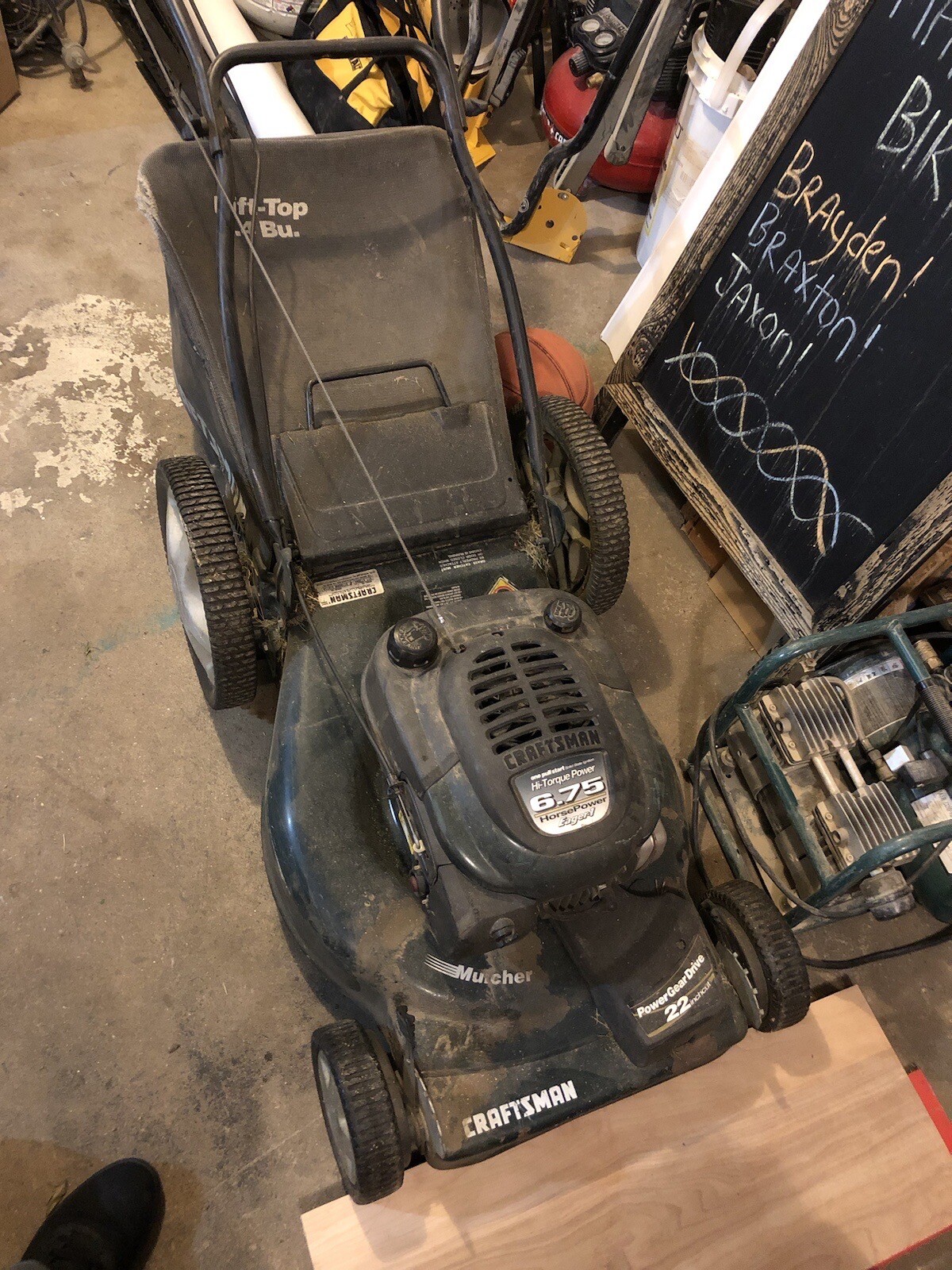 Craftsman Lawn Mower Engine Motor 917.377593 Model 143.996704 Fam ...