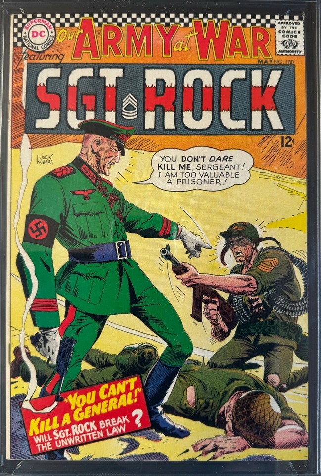 OUR ARMY AT WAR #180 CGC 9.6 DC Sgt Rock Nazi Comic *HIGHEST GRADED ...