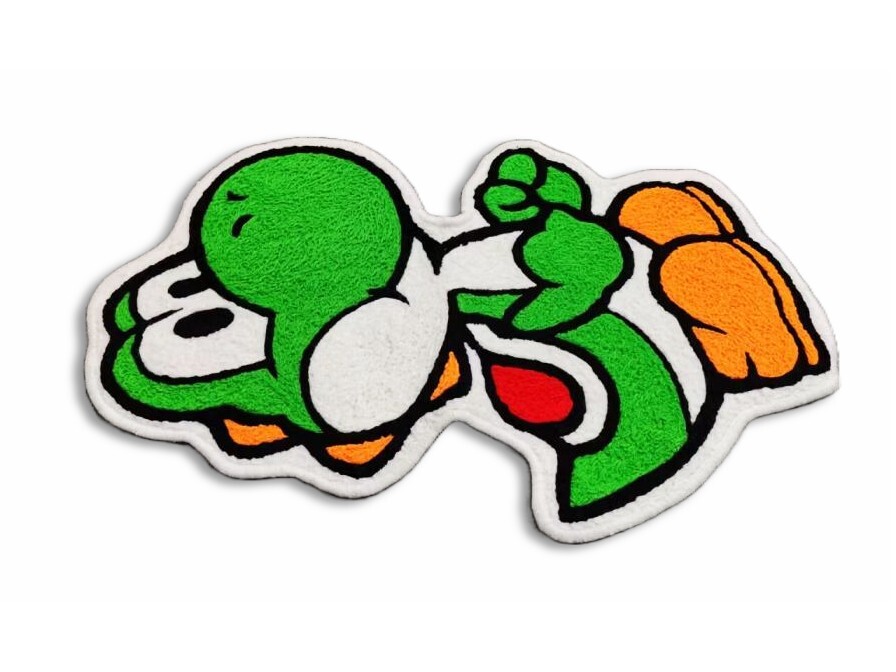 Yoshi Super Mario Modern Area Accent Carpet Living Room Bedroom Rugs ...