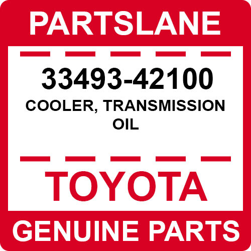 33493-42100 Toyota OEM Genuine COOLER, TRANSMISSION OIL | eBay