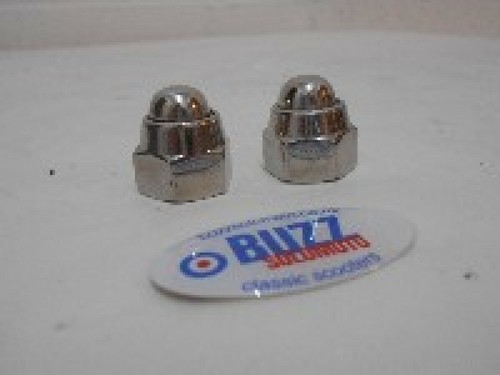 Lambretta Series 1 2 3 and GP Front Hub Spindle Nuts x 2 Nyloc Zinc ...