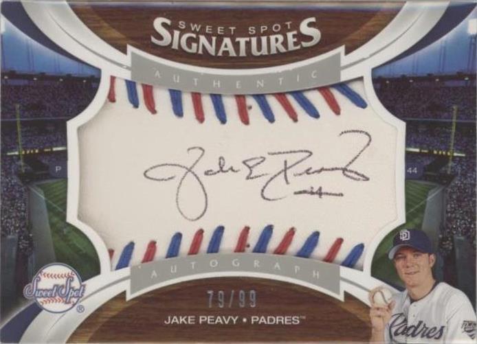 2006 Upper Deck Sweet Spot - Sweet Spot Signatures Jake Peavy #175 Red ...