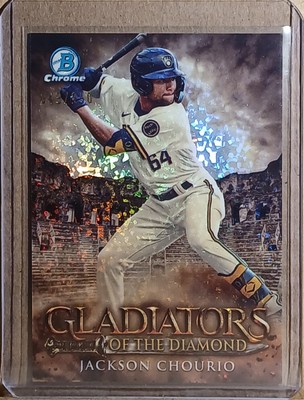 JACKSON CHOURIO 2024 Bowman Chrome Gladiators OTD Mini Diamond RC #'d ...
